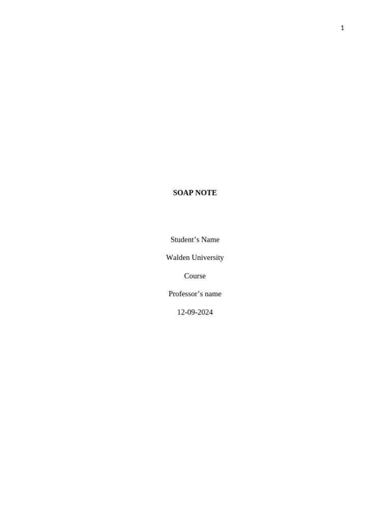 SOAP NOTE CNS Migraine | PDF | Headache | Migraine