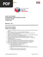 LATIHAN SOAL KSM IPA TERINTEGRASI MI 2023 - Masagipedia | PDF