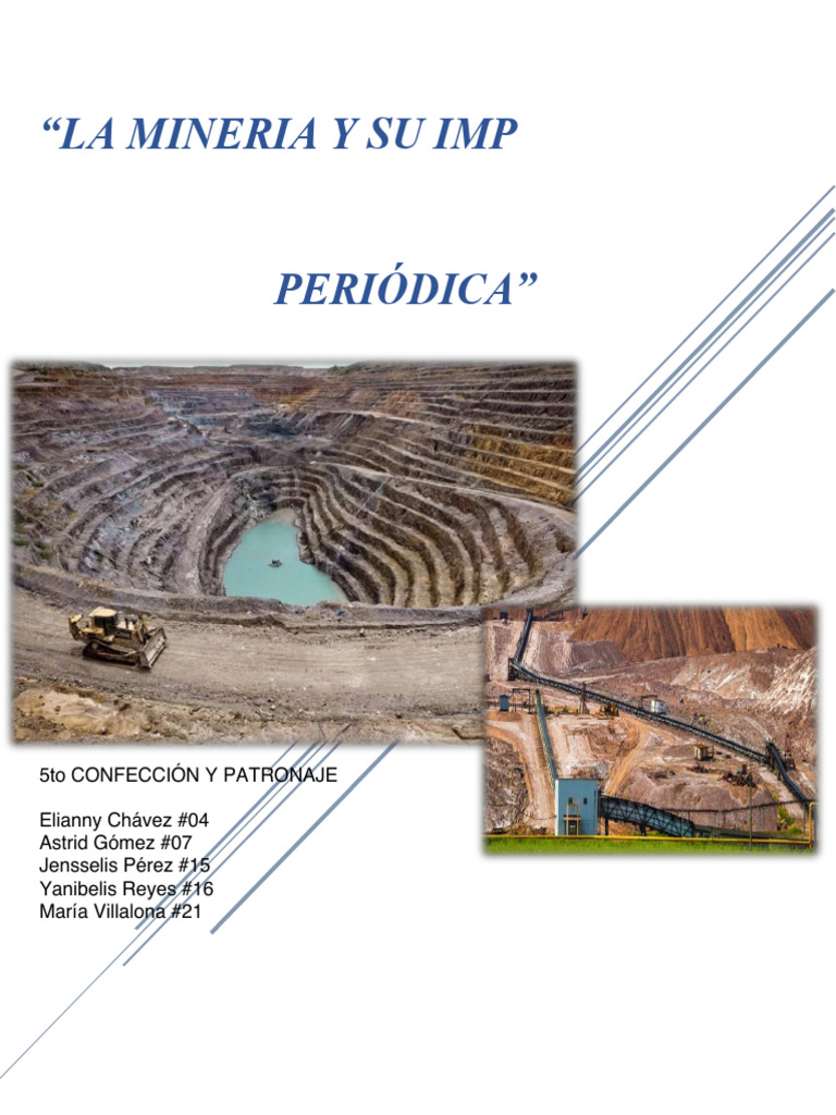 Impacto Ambiental de la Minería y Elementos Clave | PDF | Minería ...