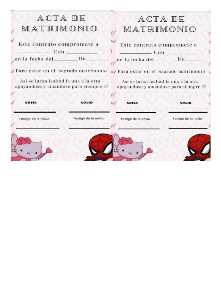 Acta de Matrimonio Kermes | PDF