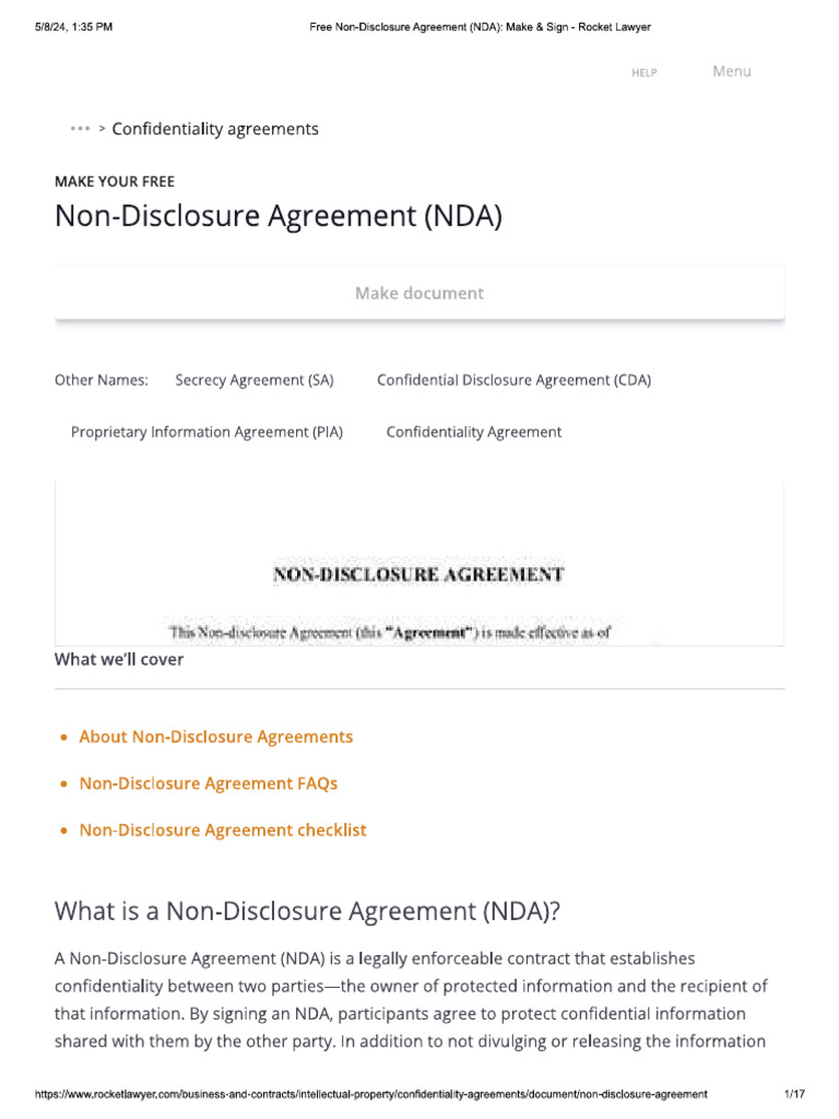 nda | PDF