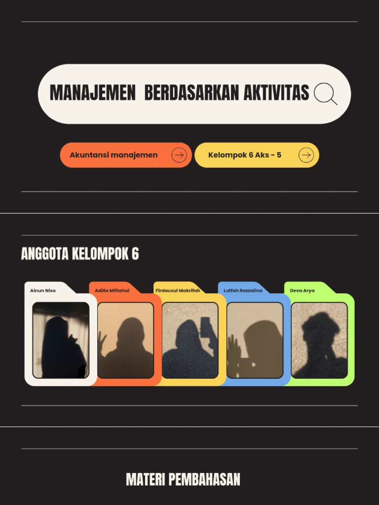 Akmen PPT Activity Based Manajemen P. Ke-10 Kel.06 | PDF