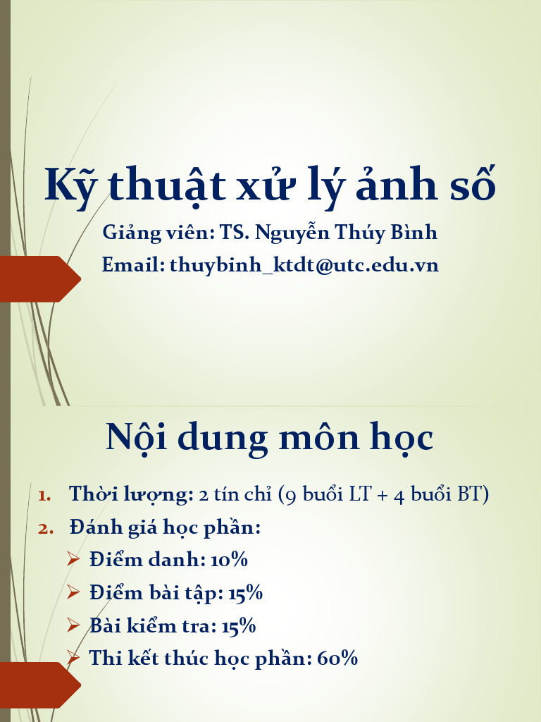 Image Processing Overview | PDF