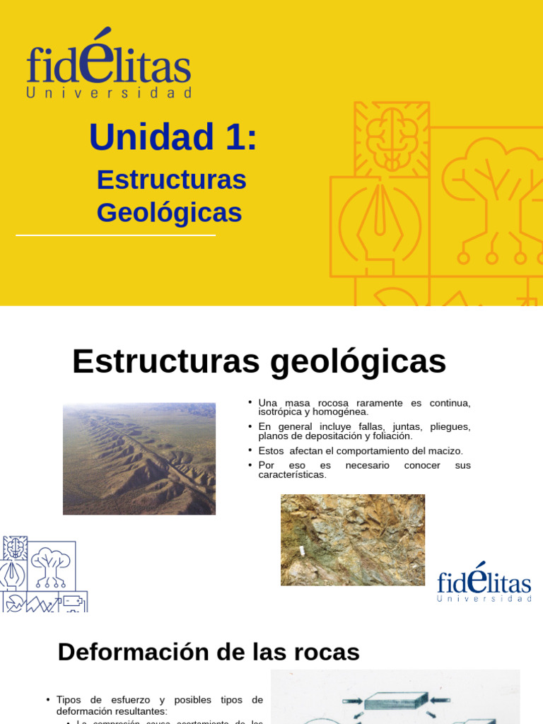 Geología UF Estructuras Geológicas | PDF | Falla (geología) | Placas ...