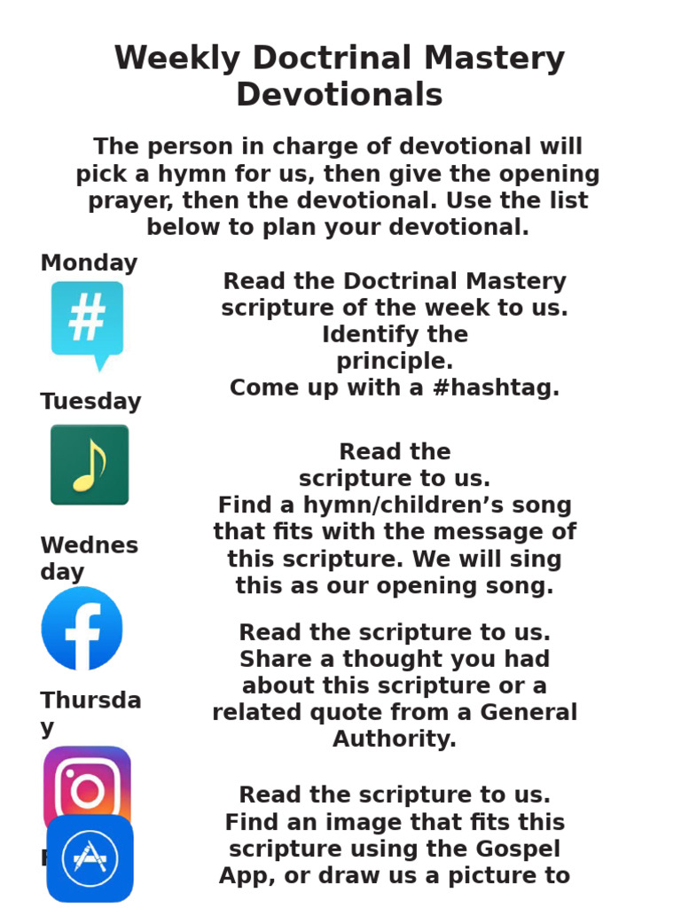 DM Devotional Handout | PDF