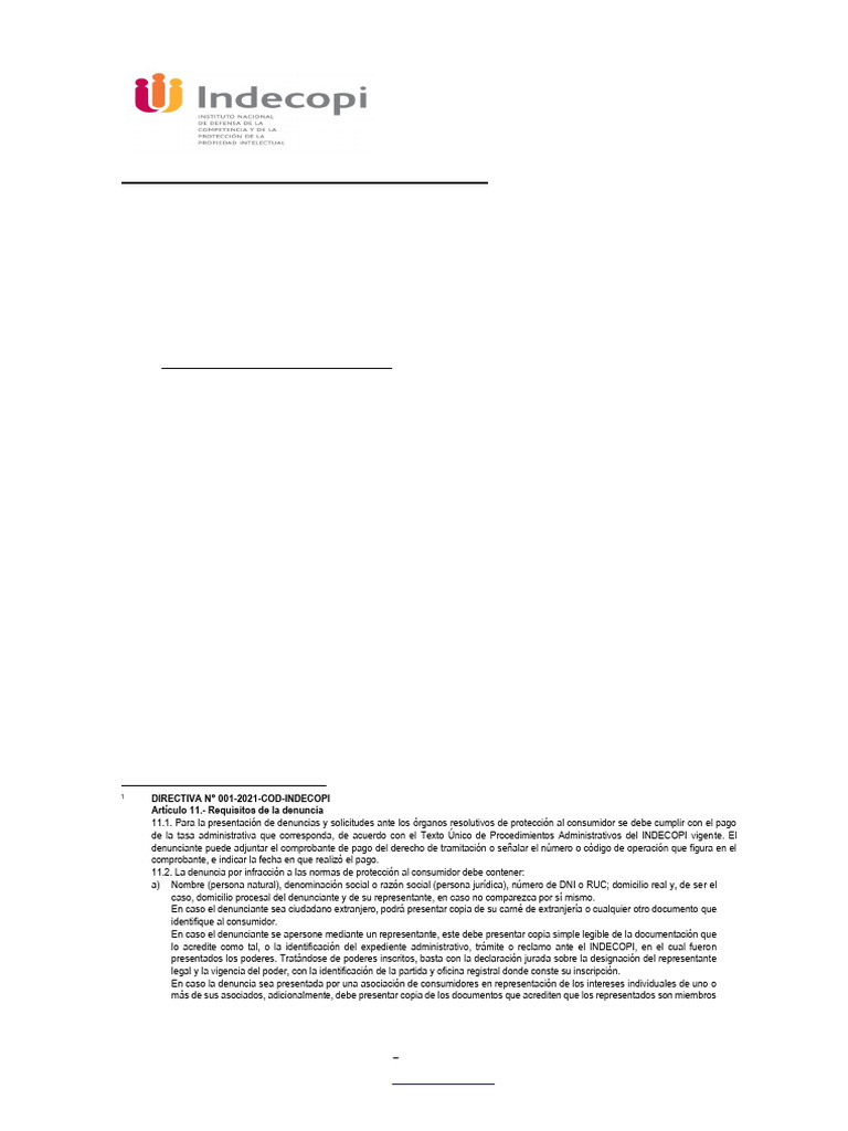 02. RES. 01 - REQ - 19.12.2024[F] | PDF | Protección al Consumidor | Documento de identidad