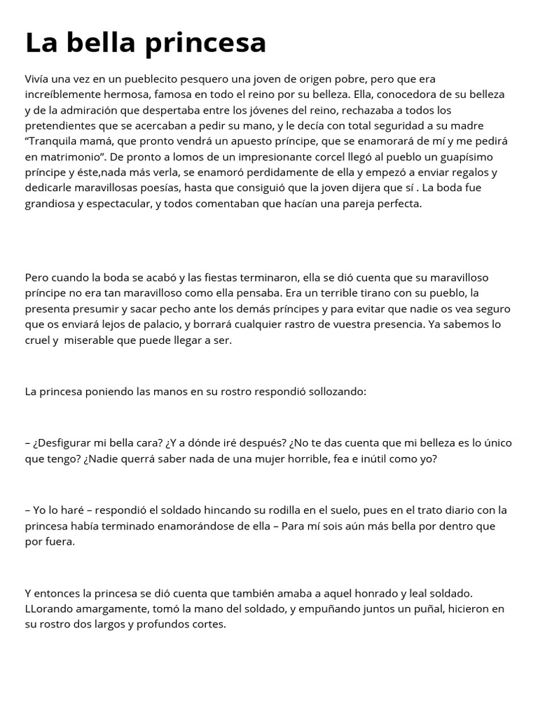 La Bella Princesa | PDF