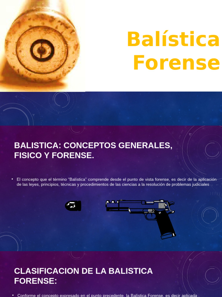 Clasificación de Balística Forense y Armas | PDF | Calibre | Balística