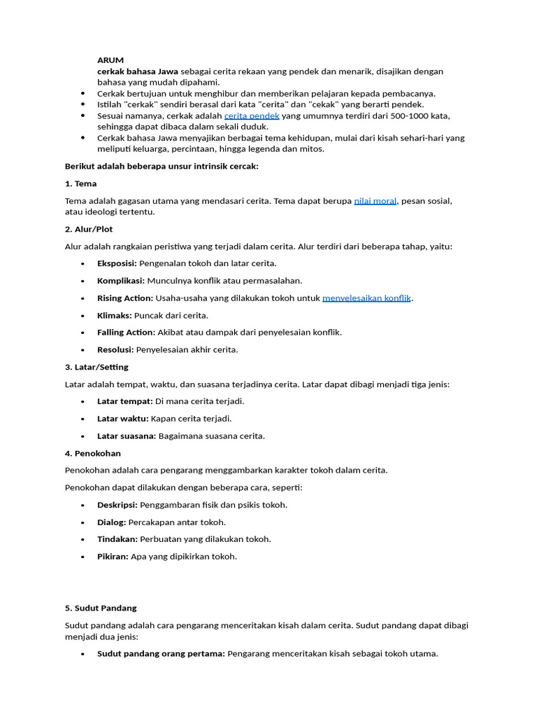 CERKAK ARUM 2024 | PDF