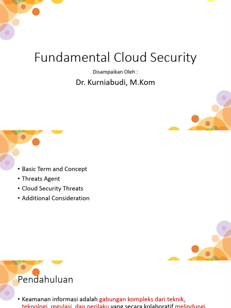 Bab-4-Fundamental Cloud Security | PDF