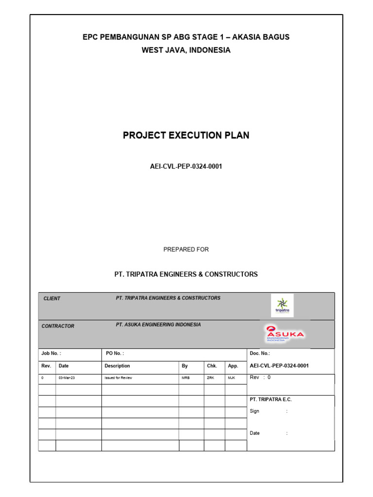 Project Execution Plan | PDF | Specification (Technical Standard) | Verification And Validation