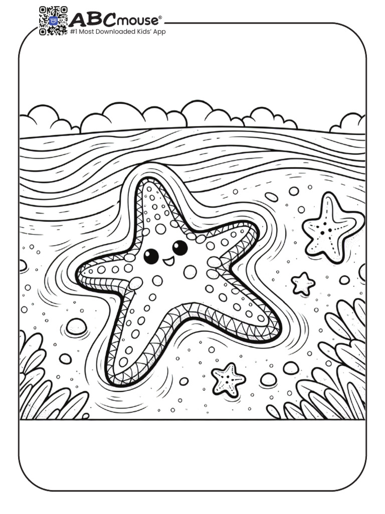 ABCmouse Coloring Page Starfish 5 | PDF