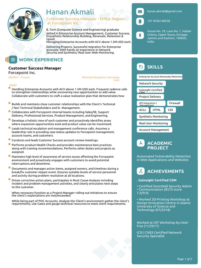 Hanan Akmali Resume a24 | PDF | Computing | Cyberspace
