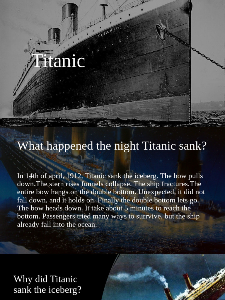 Titanic Presentation | PDF