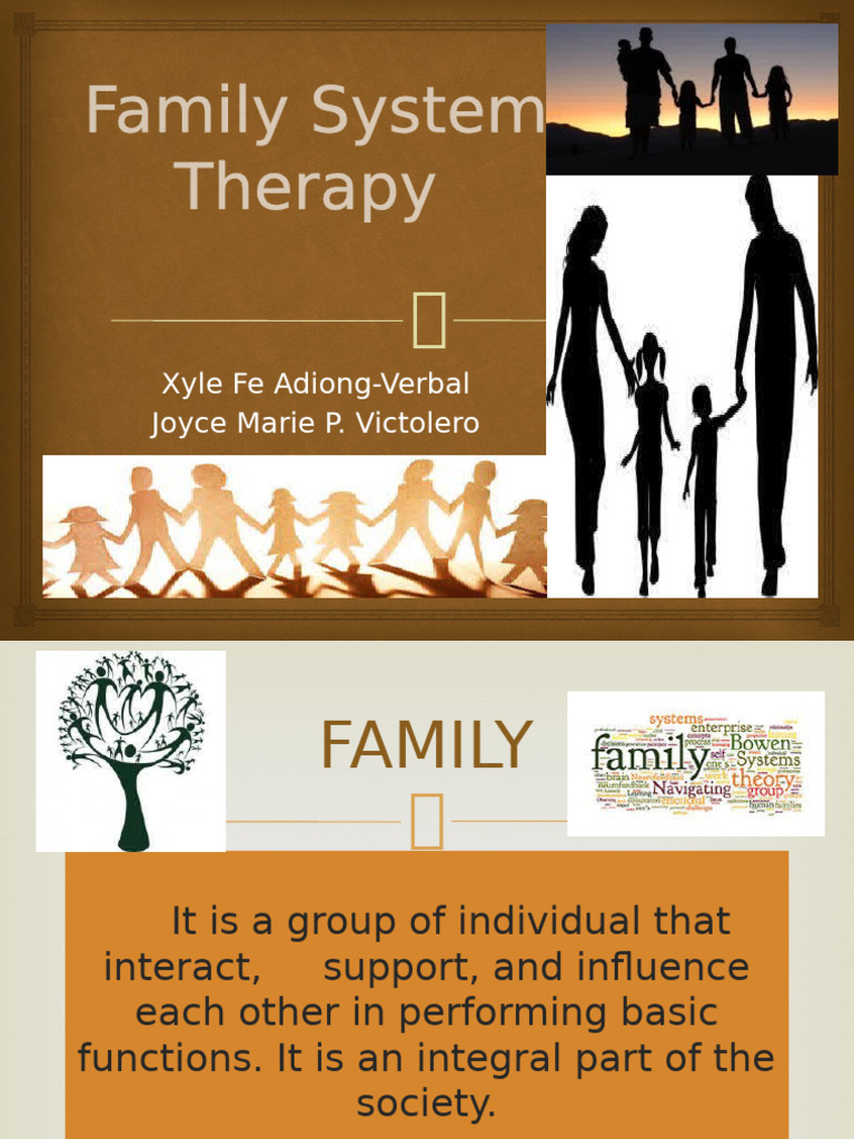 Family System Therapy 1st Part | PDF | Psychotherapy | Family Therapy