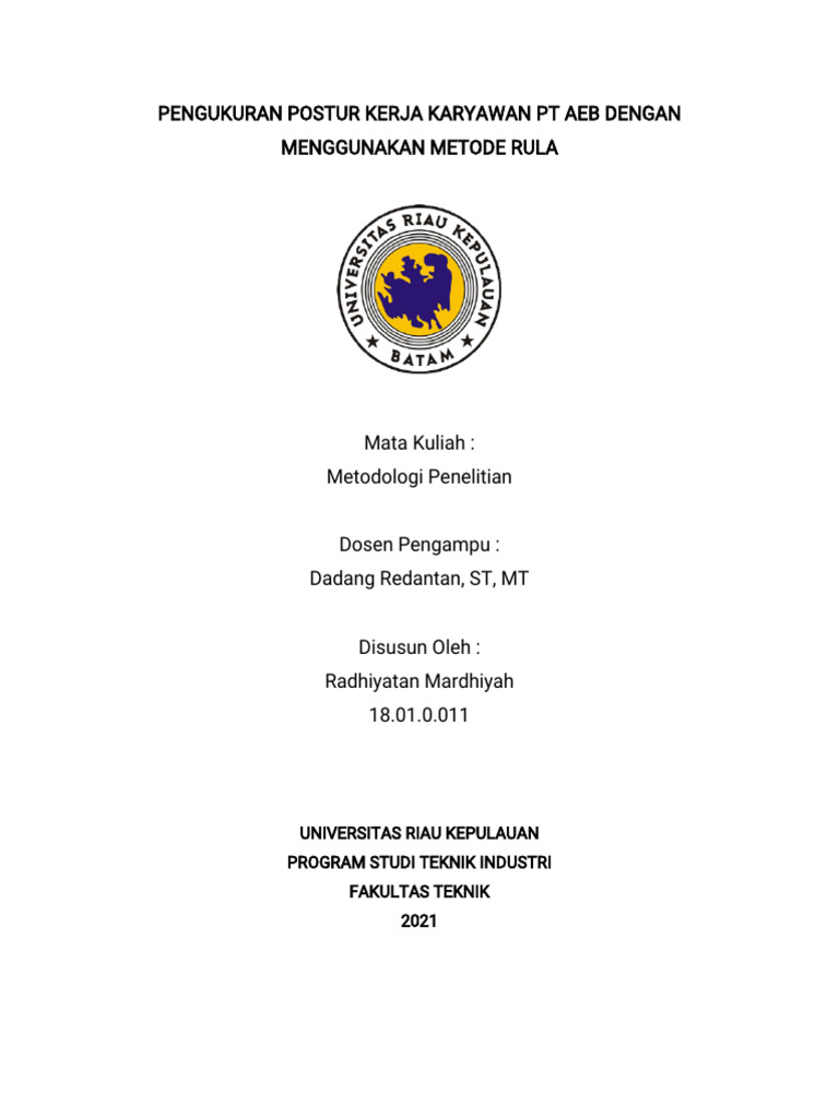 UAS METOPEN Radhiyatan Mardhiyah (18010011) | PDF