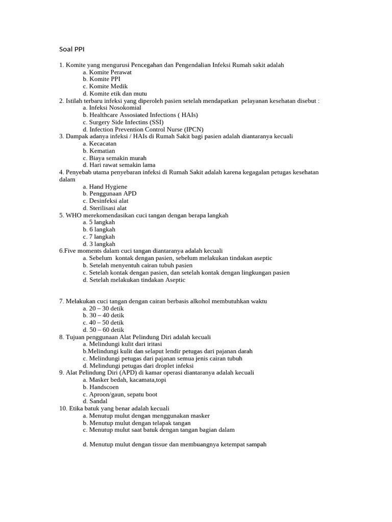 Soal PPI | PDF