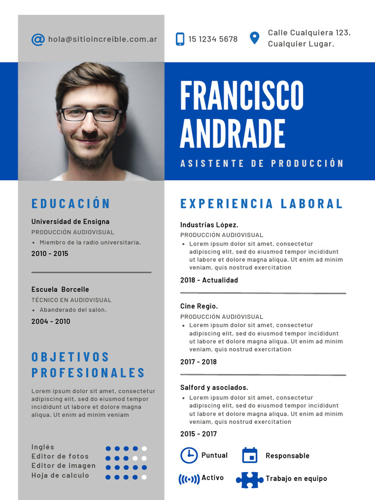 Cv actor | PDF | Entretenimiento | Las artes escénicas