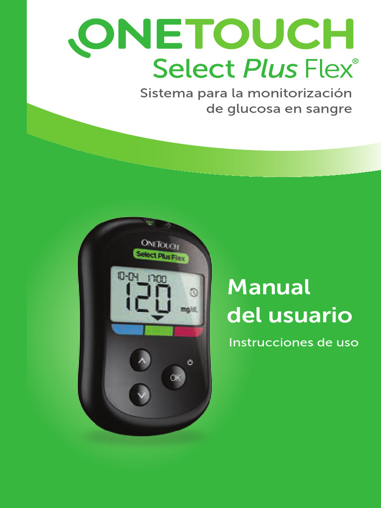 Medidor Onetouch Select Plus Flex Manual Del Usuario Espana | PDF | Bluetooth | Aplicación movil
