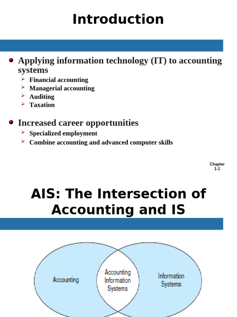 AIS - Intro | PDF | Accounting | Audit