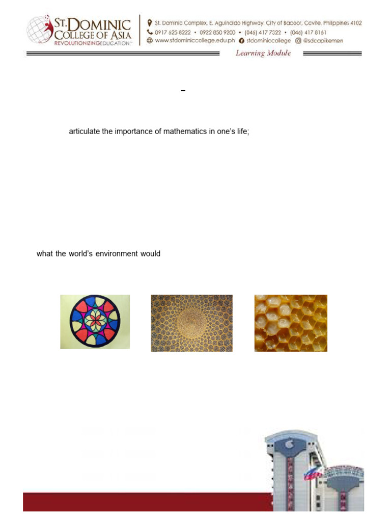 M1w2-MMW | PDF | Mathematics | Pattern