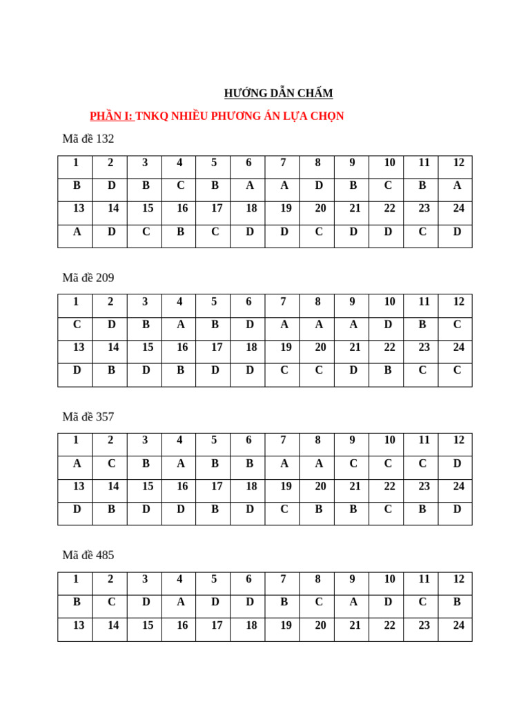 ĐÁP ÁN-KTGK-HK1-KHOI 10-24-25 | PDF