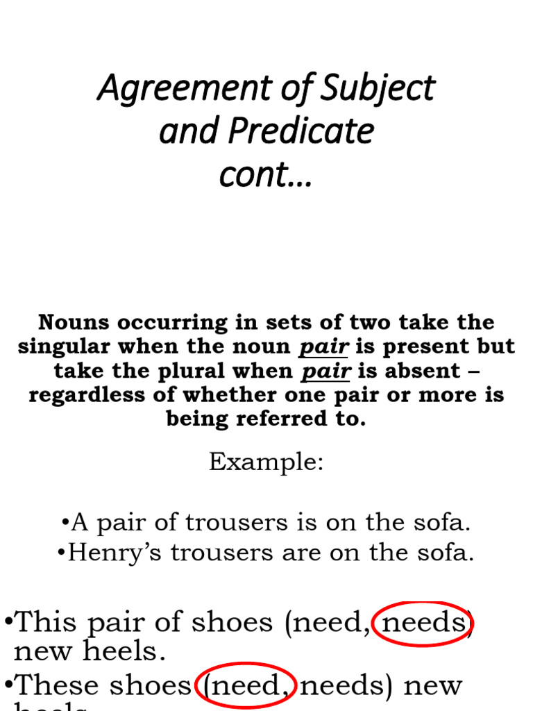 ELEC 3 Lesson 2 S-V Agreement Part 2 | PDF | Verb | Plural