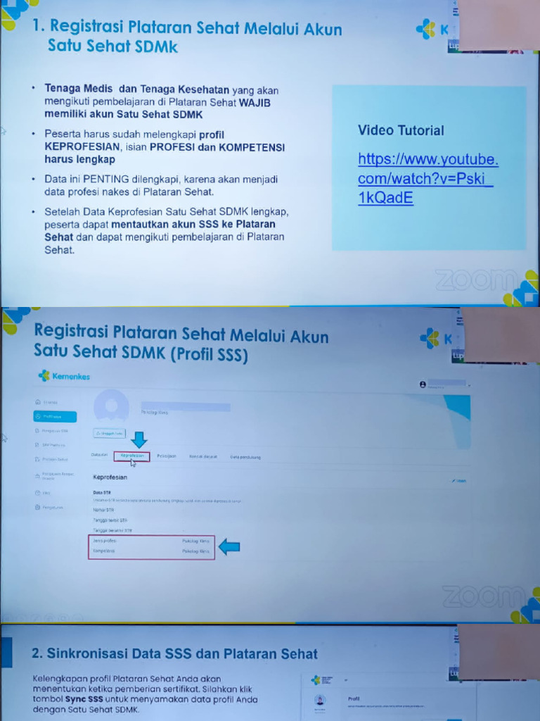 Tata Cara Sync SSS Satu Sehat Dan Pelataran Sehat | PDF