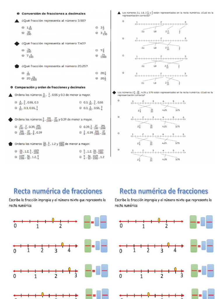 Fracciones Examen | PDF