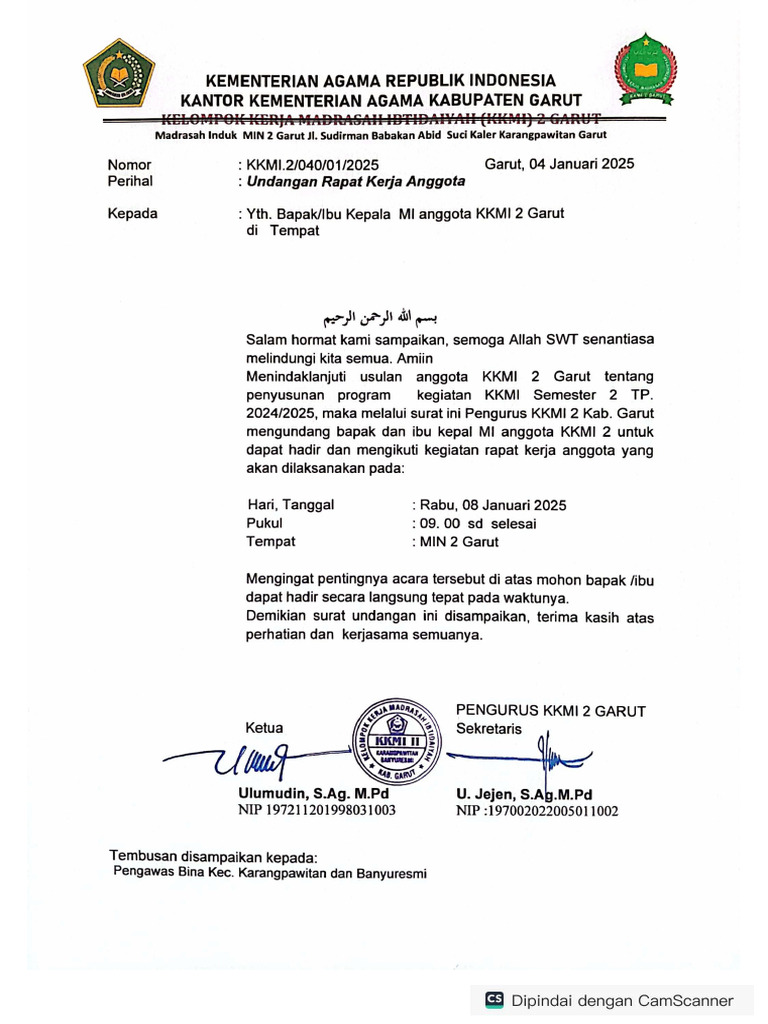 Undangan Raker | PDF