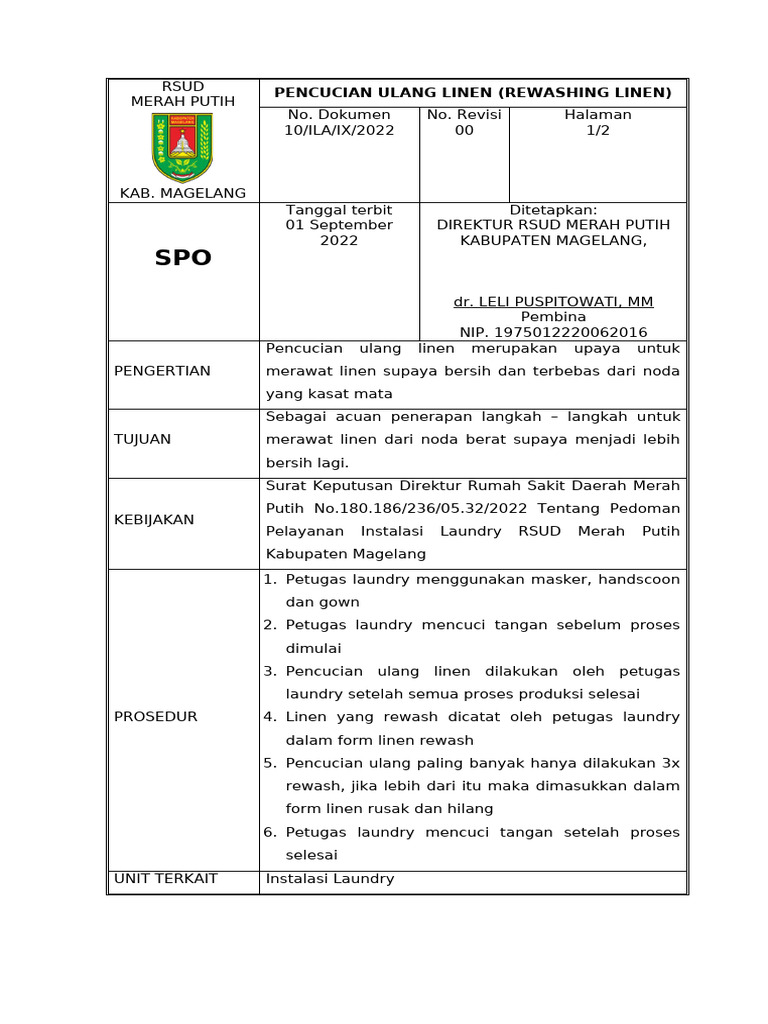 SPO REWASHING LINEN '22 | PDF