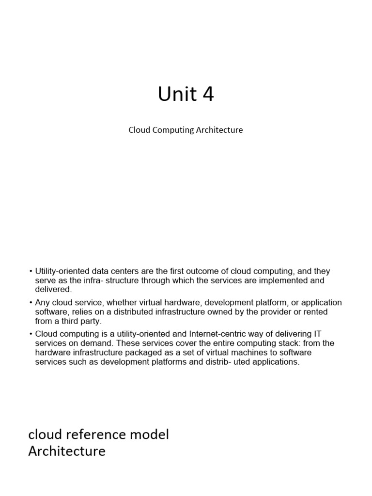 Unit4_a | PDF | Software As A Service | Cloud Computing