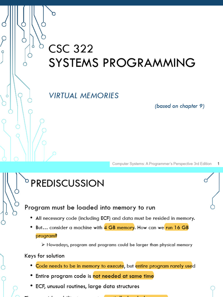 Chapter09-Virtual Memory | PDF | Cpu Cache | Cache (Computing)