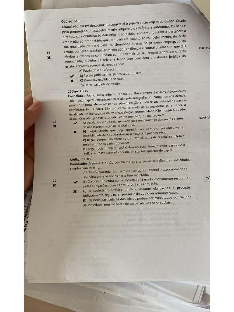 Prova Direito e Empresa. Av3 Colegiada 5 | PDF