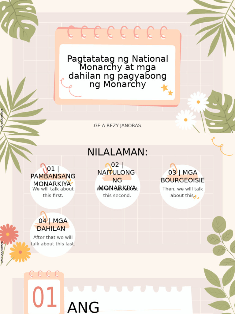 Pagtatatag NG National Monarchy | PDF