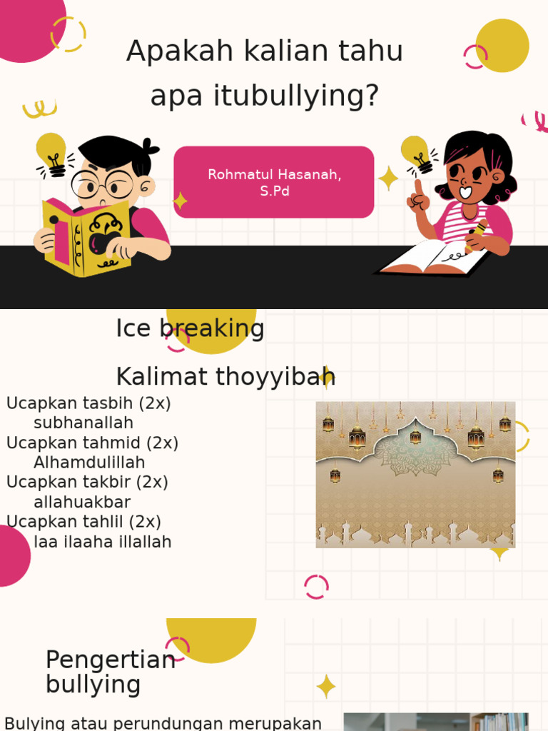 Pink Ilustrasi Lucu Presentasi Brainstorming | PDF