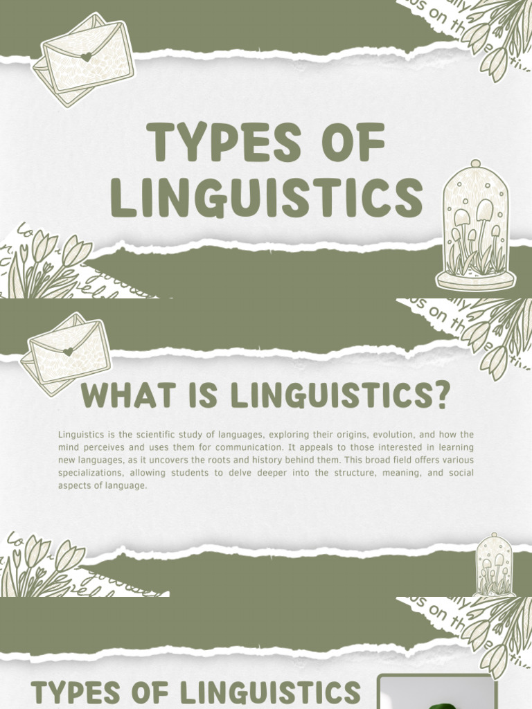 Types of Linguistics | PDF