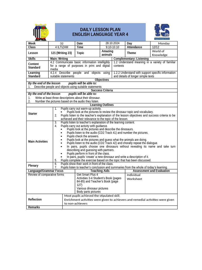 RPH 32 | PDF | Lesson Plan | Teachers
