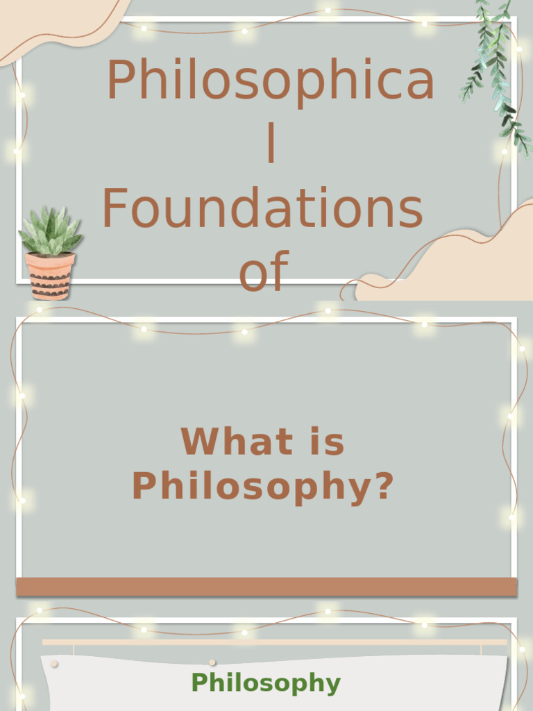 UNIT II. Foundations of Curriculum (Philosophical) | PDF ...