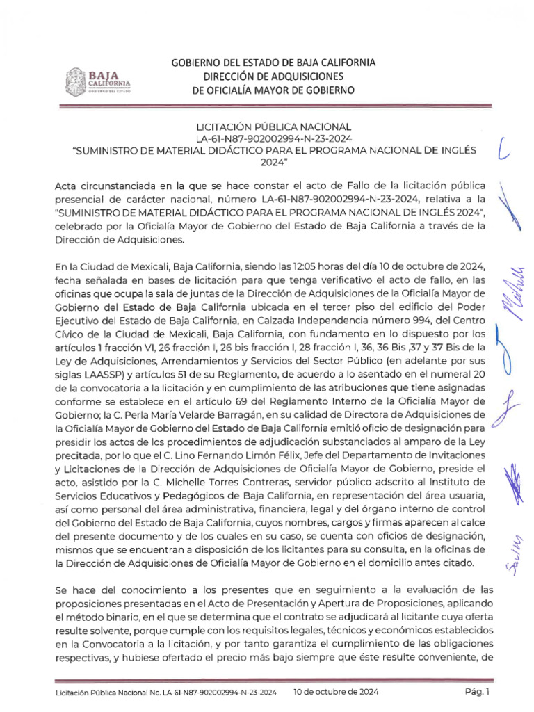 Acta de Fallo Diferimiento La 61 N87 902002994 N 23 2024 | PDF