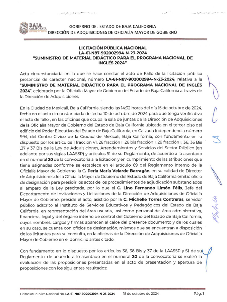 Acta de Fallo La 61 N87 902002994 N 23 2024 | PDF