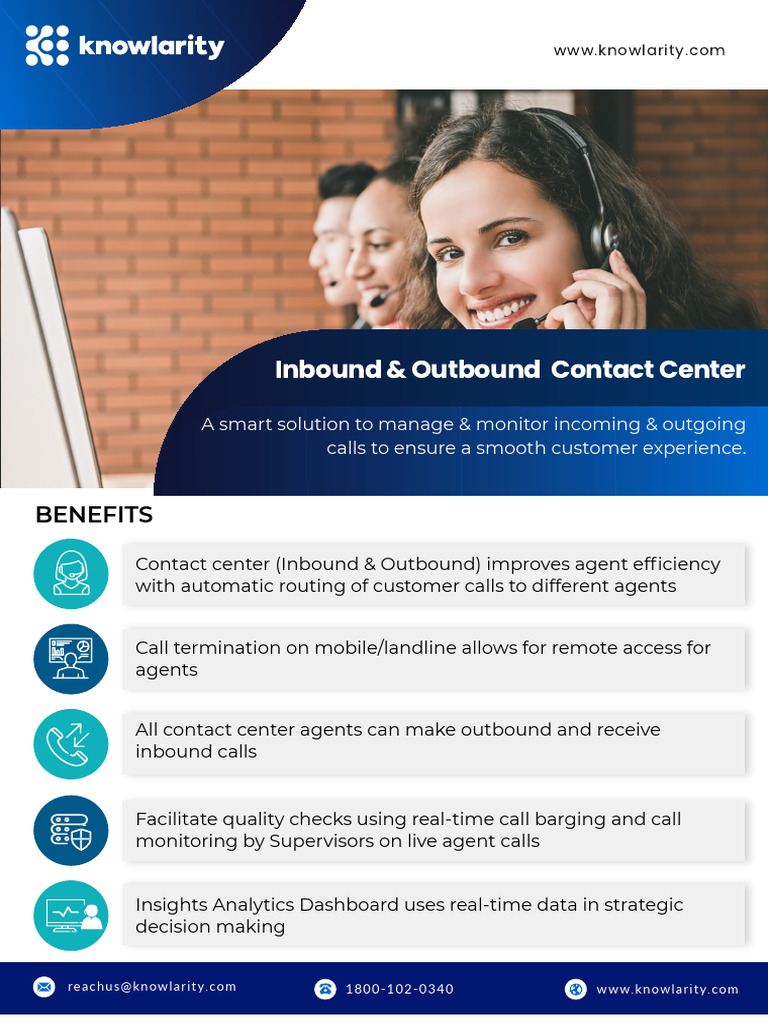 Inbound and Outbound Contact Center | PDF