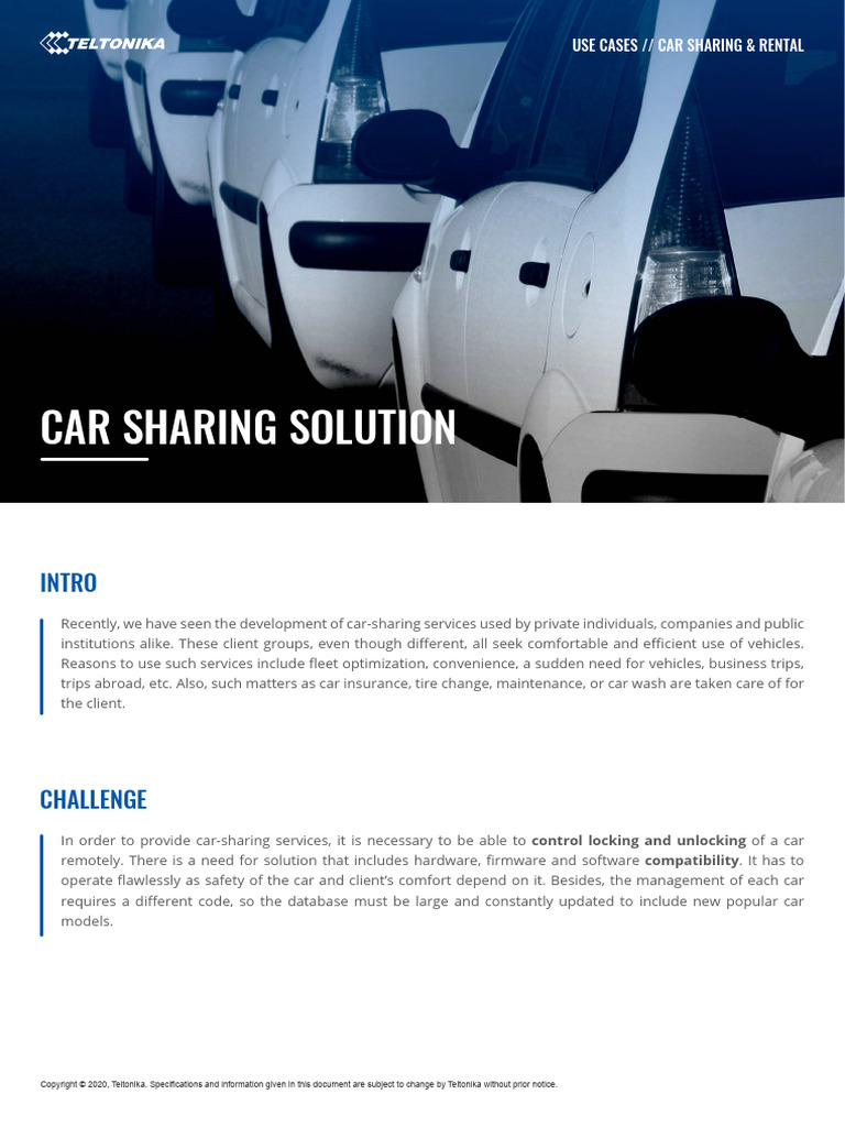 car-sharing-solution | PDF | Car | Vehicles