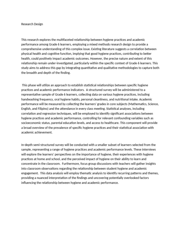 Research Design-WPS Office | PDF | Statistics | Analysis