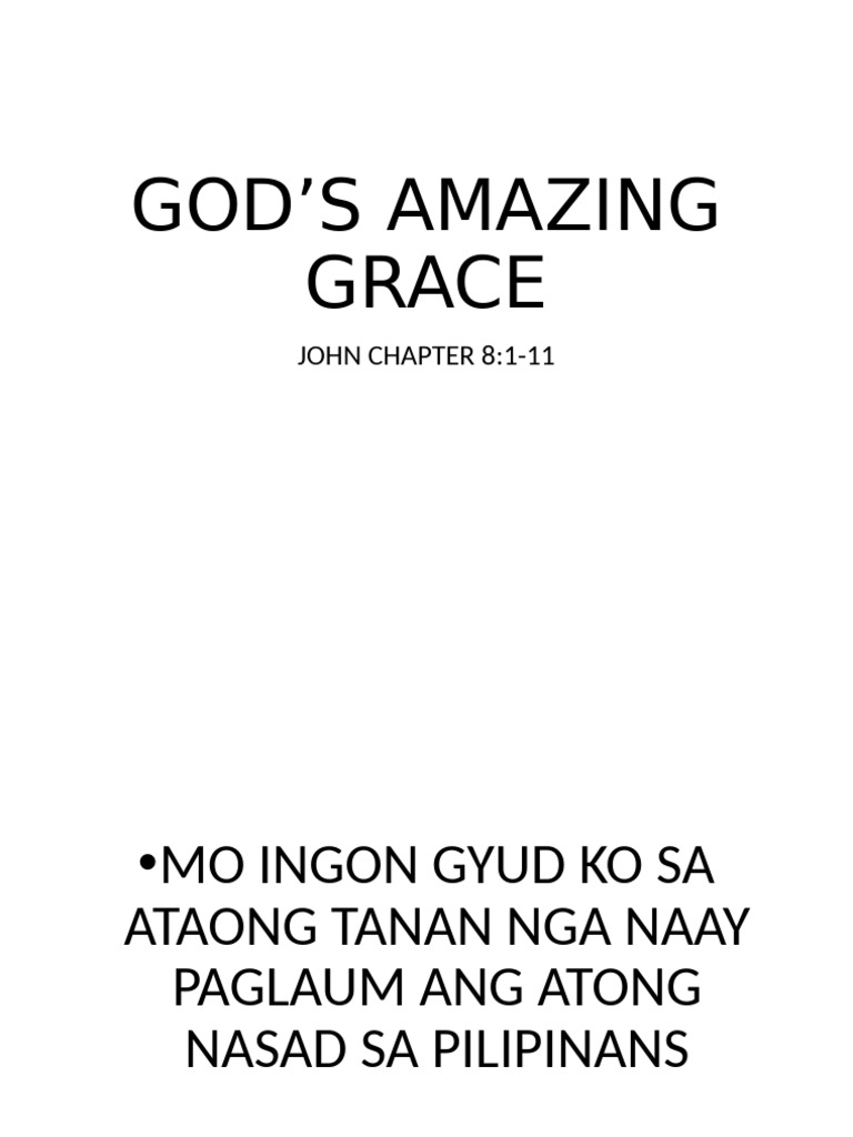 God's Amazing Grace | PDF