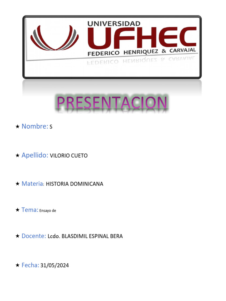 Ensayo de Sandy Vilorio C. | PDF | Cristobal colon | Colonización ...