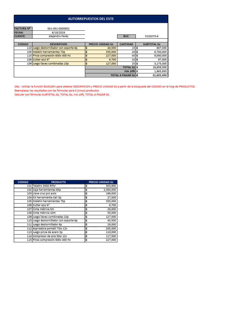 Repaso Funcion Buscarv | PDF