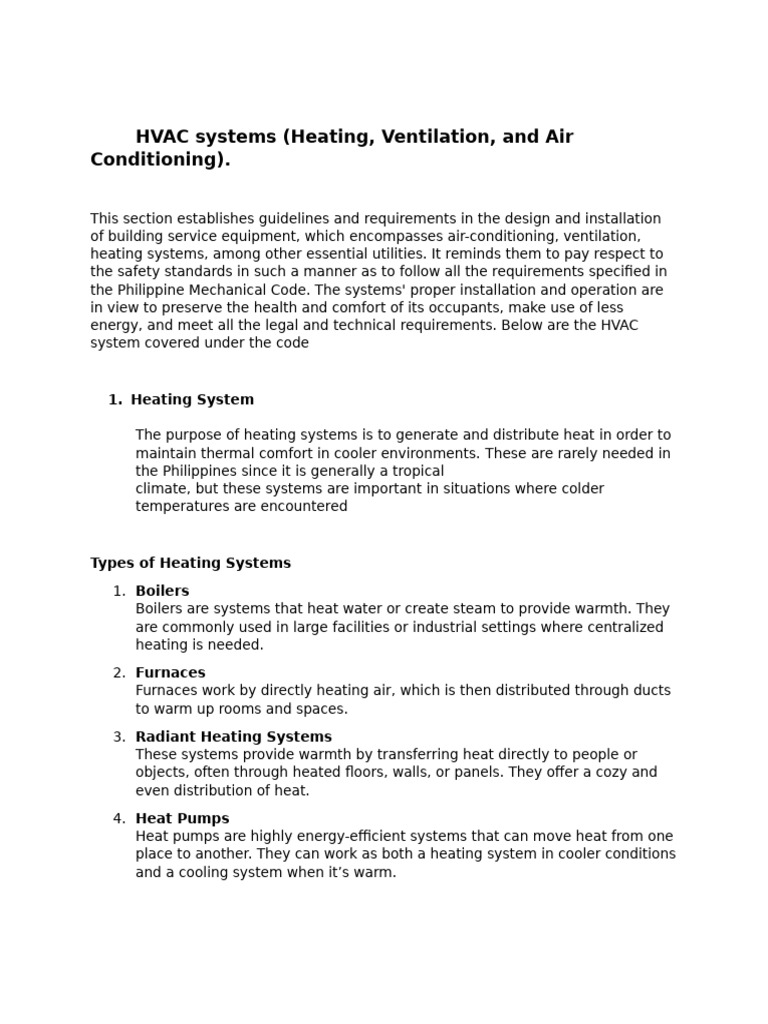 HVAC SYSTEM | PDF | Air Conditioning | Ventilation (Architecture)