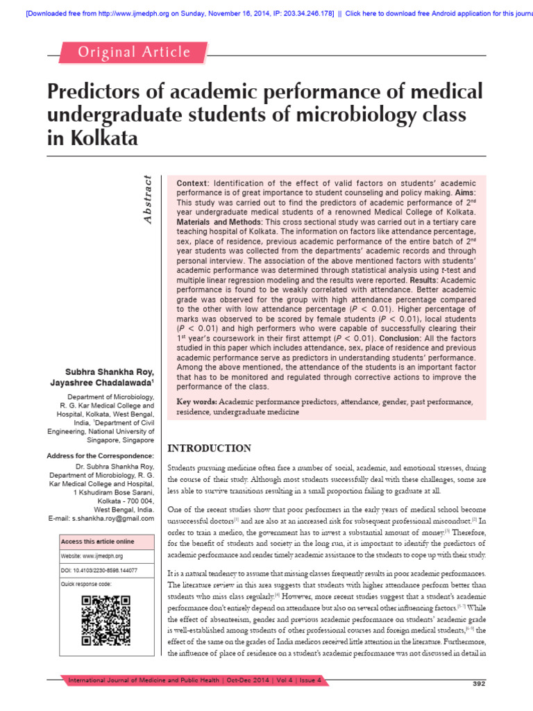 roy-jayashree-chadalawada-2014-predictors-of-academic-performance-of-medical-undergraduate ...