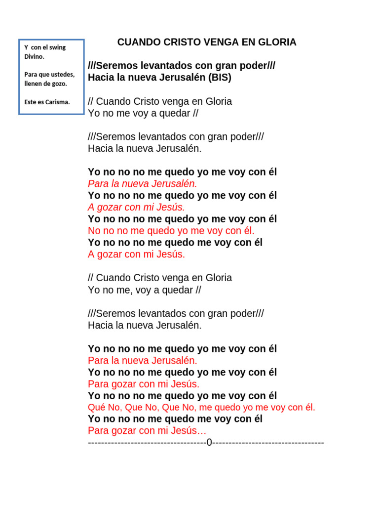 Seremos Levantado Con Gran Poder | PDF | Cristo (título) | Divinidad